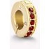 La Lune Ruby Birthstone Clip-on Galaxy Charm - Gold