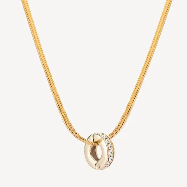 La Lune April Diamond Birthstone Clip-on Galaxy Charm - Gold
