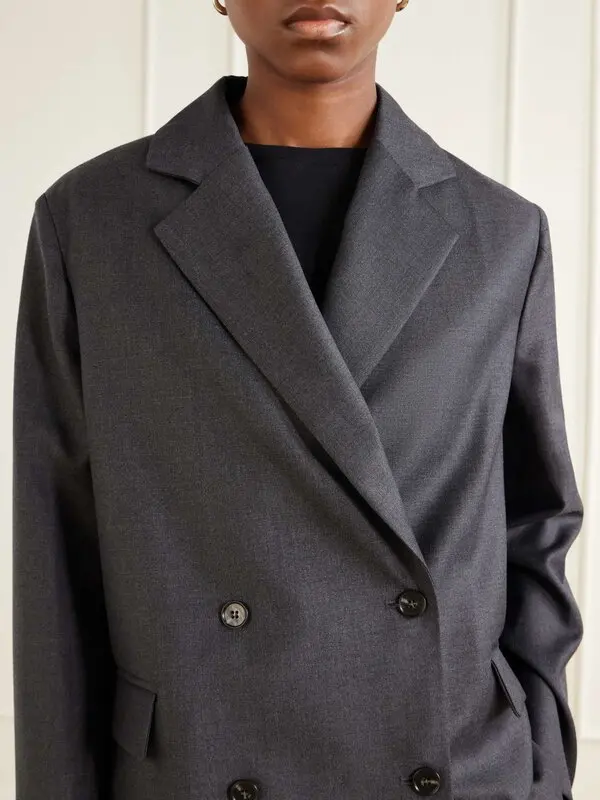 Loulou De Saison Donau Double-breasted Wool Blazer