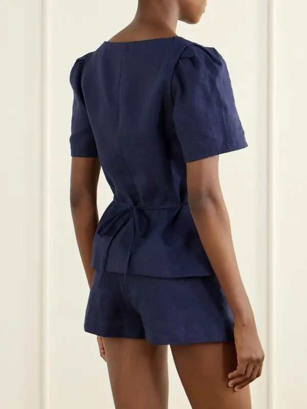 Faithfull The Brand Emma Linen Blouse