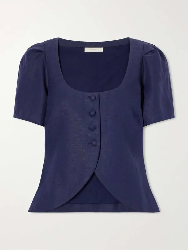 Faithfull The Brand Emma Linen Blouse