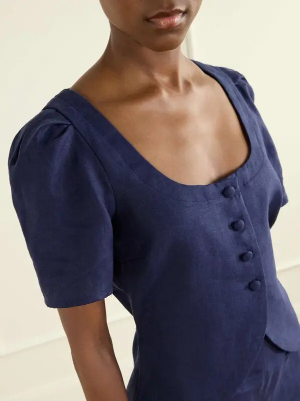 Faithfull The Brand Emma Linen Blouse