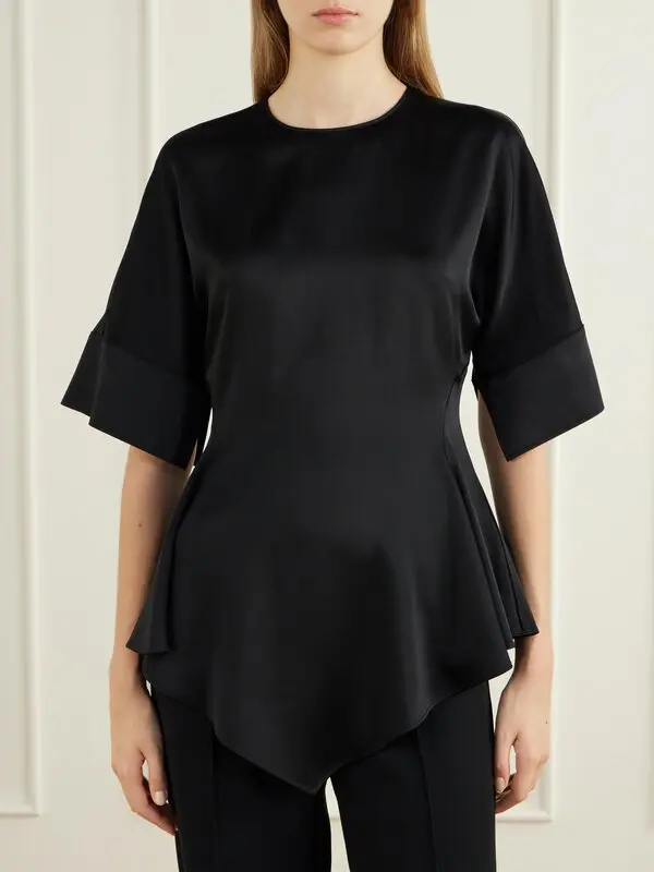 Stella McCartney Satin Blouse - Black