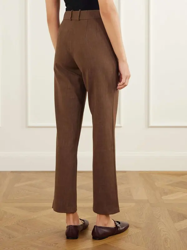 DESTREE Tina Crepe Straight-leg Pants