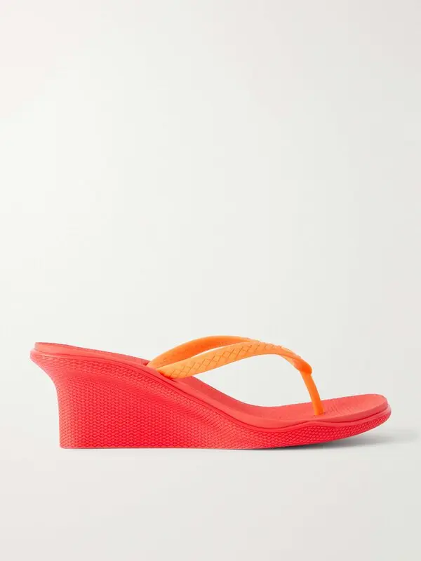 BLOUMME Recycled Wedge Thong Sandals