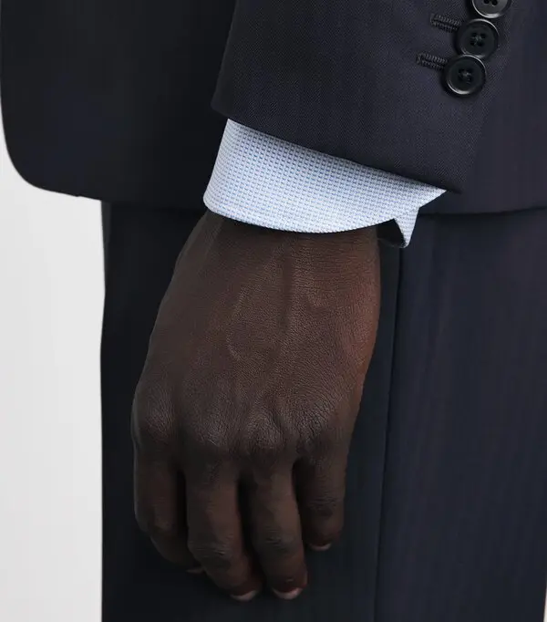 Canali Cotton Micro-pattern Shirt