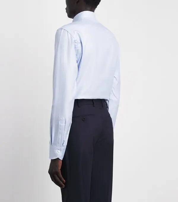 Canali Cotton Micro-pattern Shirt