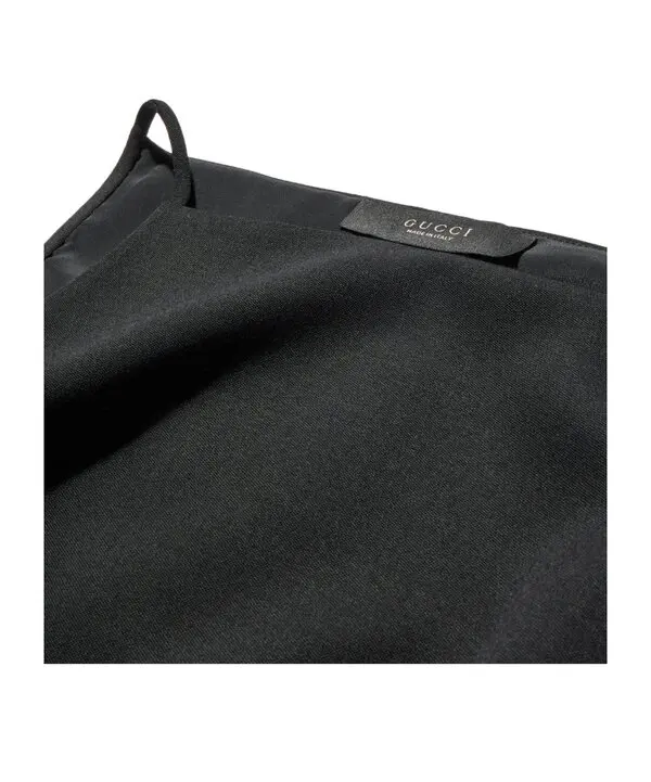 Gucci Sleeveless Square Neck Dress With Engraved Tag