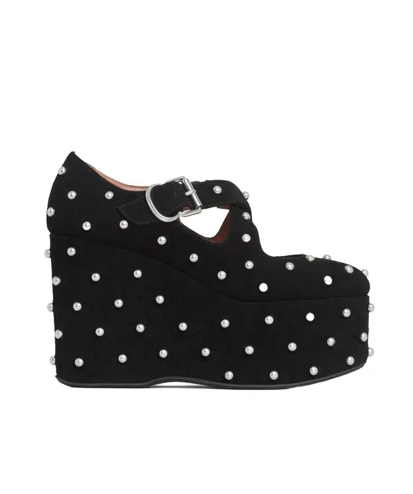 Alaïa Rivet Wedge Shoes