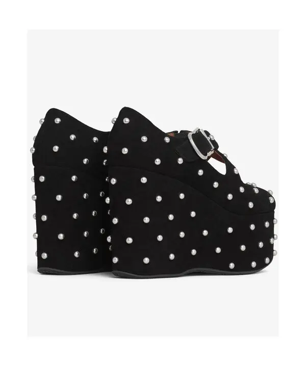 Alaïa Rivet Wedge Shoes