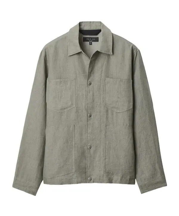 Rag & Bone Calder Linen Workwear Jacket