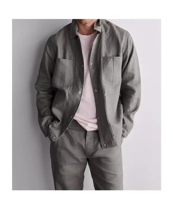 Rag & Bone Calder Linen Workwear Jacket