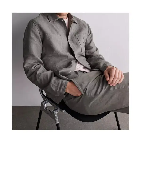 Rag & Bone Calder Linen Workwear Jacket