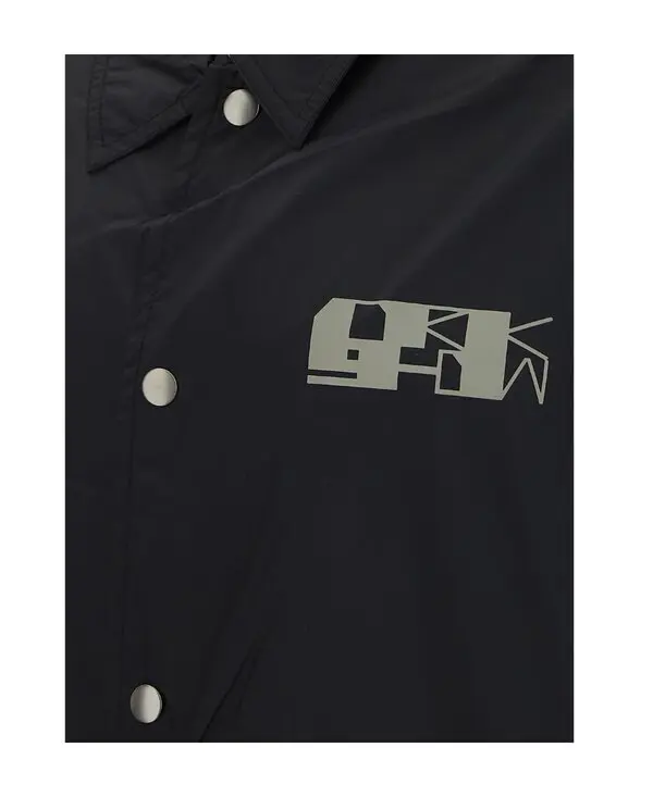 Rick Owens Chest Logo-print Shirt Jacket