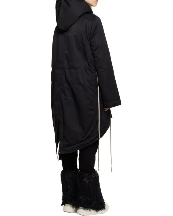 Rick Owens Drawstring-hooded Parka Coat