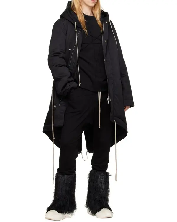 Rick Owens Drawstring-hooded Parka Coat