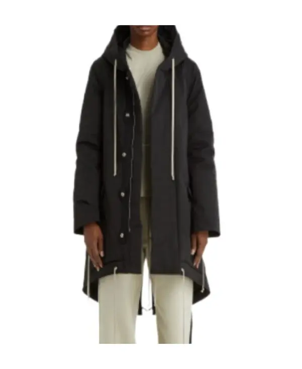 Rick Owens Drawstring-hooded Parka Coat