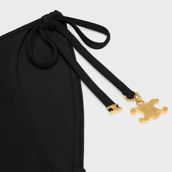 Celine Triomphe Swimsuit Bottom In Matte Jersey