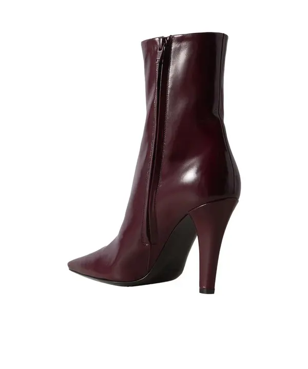Saint Laurent Jill Square Pointed Toe Ankle Boots
