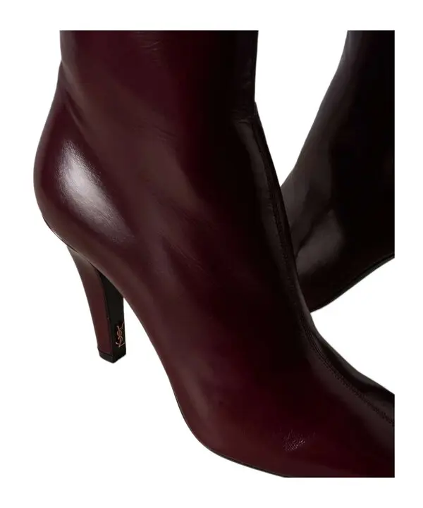 Saint Laurent Jill Square Pointed Toe Ankle Boots