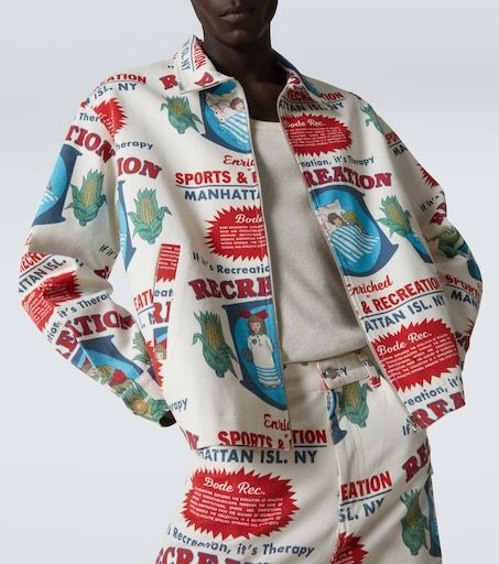 BODE Enrichment Printed Cotton Jacket