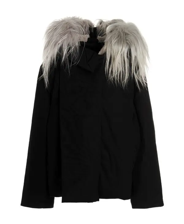 Rick Owens Hooded Down Jacket With Removable Lining