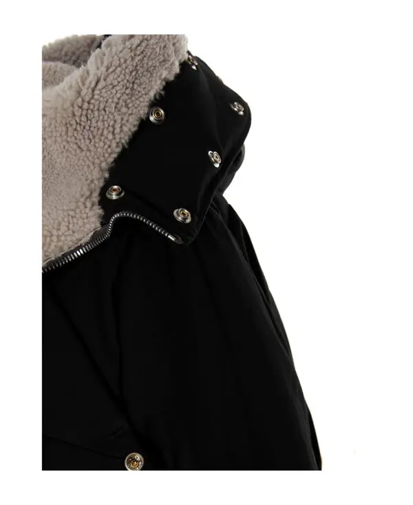 Rick Owens Hooded Down Jacket With Removable Lining