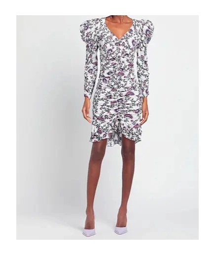 Isabel Marant Étoile Floral Print Gathered Sheath Dress