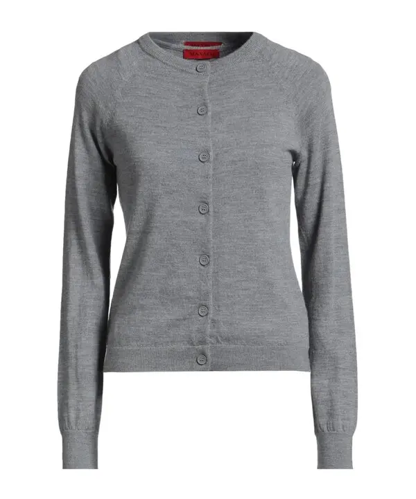 MAXCO. Max&co. Long-sleeved Crew Neck Cardigan