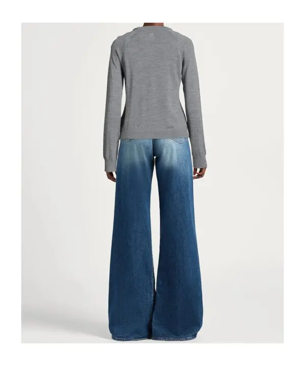 MAXCO. Max&co. Long-sleeved Crew Neck Cardigan