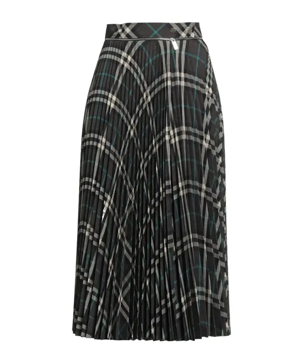 Burberry Plaid Pleated Skirt