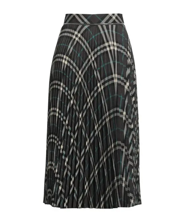 Burberry Plaid Pleated Skirt