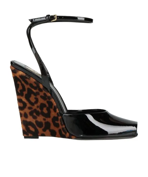 Saint Laurent Two-tone Wedge Sandals