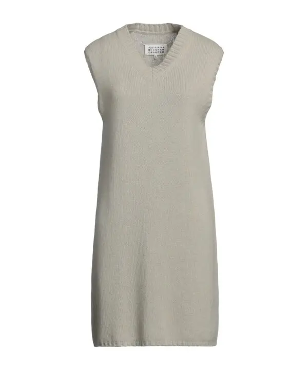 MAISON MARGIELA Sleeveless V-neck Wool Knit Dress