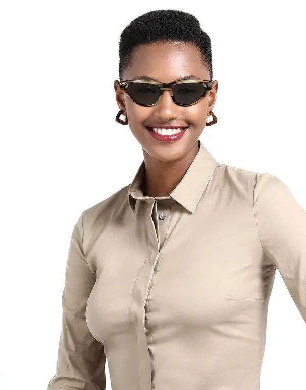 Marni Colorful Oval Plastic Sunglasses