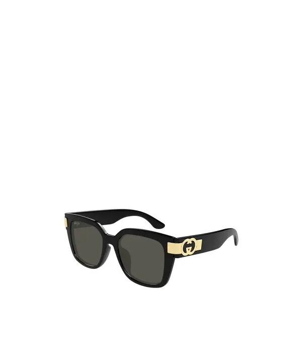 Gucci Oval Sunglasses With Gold Tone Logo Detail
