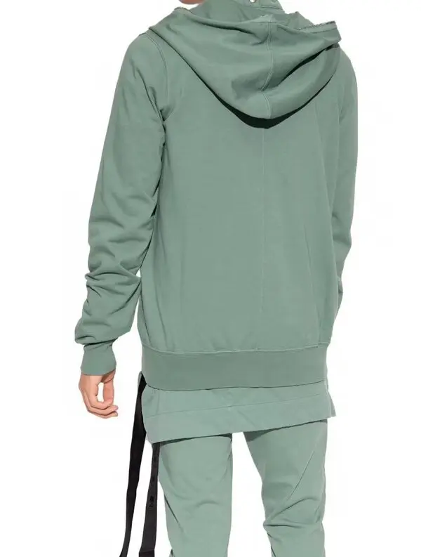 Rick Owens Hooded Long-sleeved Jacket
