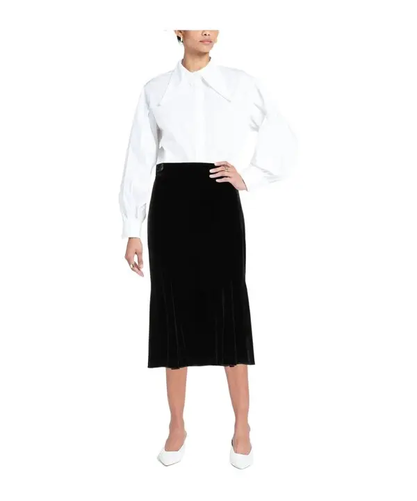 Dolce & Gabbana Velvet Midi Skirt