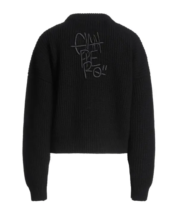 Dolce & Gabbana Wool Knit Top With Appliqués
