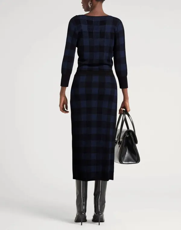 DIESEL® Slim-fit Plaid Knit Dress