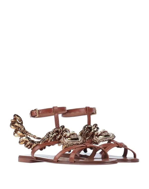 Dolce & Gabbana Embellished Leather Sandals