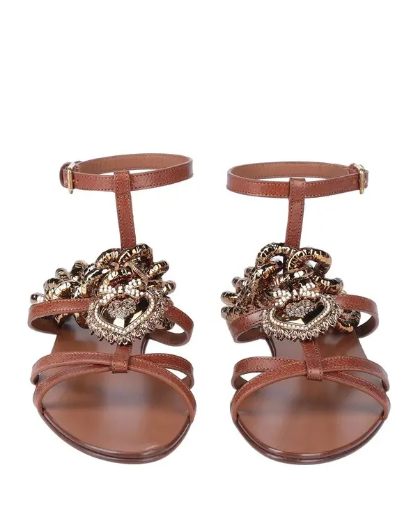 Dolce & Gabbana Embellished Leather Sandals