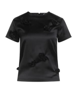 Sportmax Short Sleeve Embellished Top