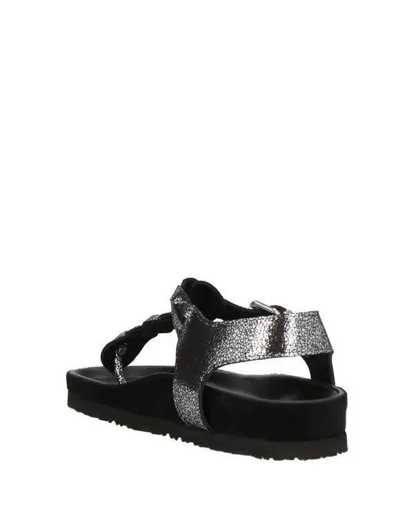 Isabel Marant Étoile Metallic Leather Thong Sandals