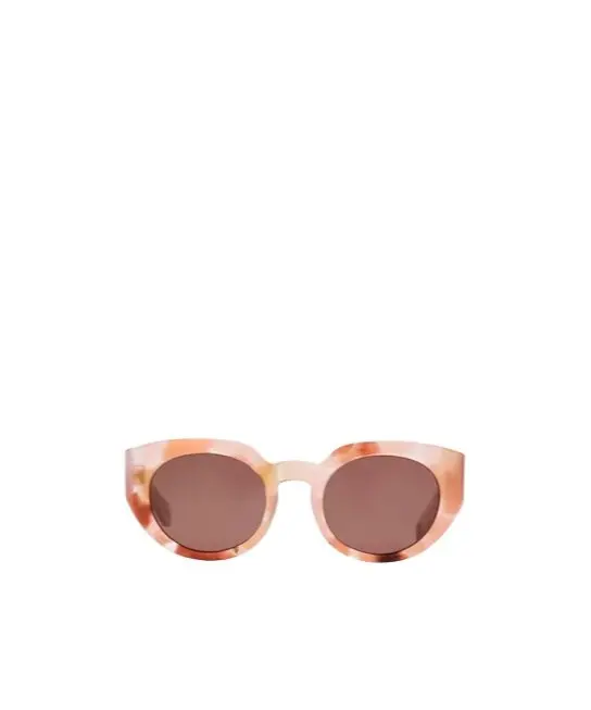 Chloé Round Plastic Frame Sunglasses - Brown
