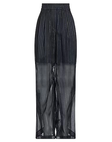 Brunello Cucinelli High-waist Wide-leg Striped Organza Trousers