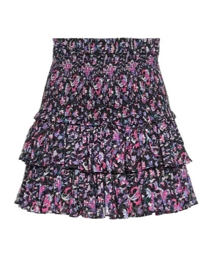 Isabel Marant Étoile Floral Printed Tiered Skirt
