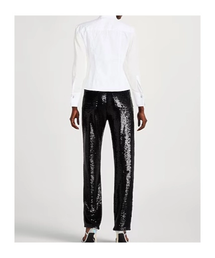 MAXCO. Max&co. Georgette Shirt With Mandarin Collar