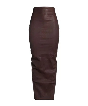 Rick Owens High-waisted Pencil Midi Skirt