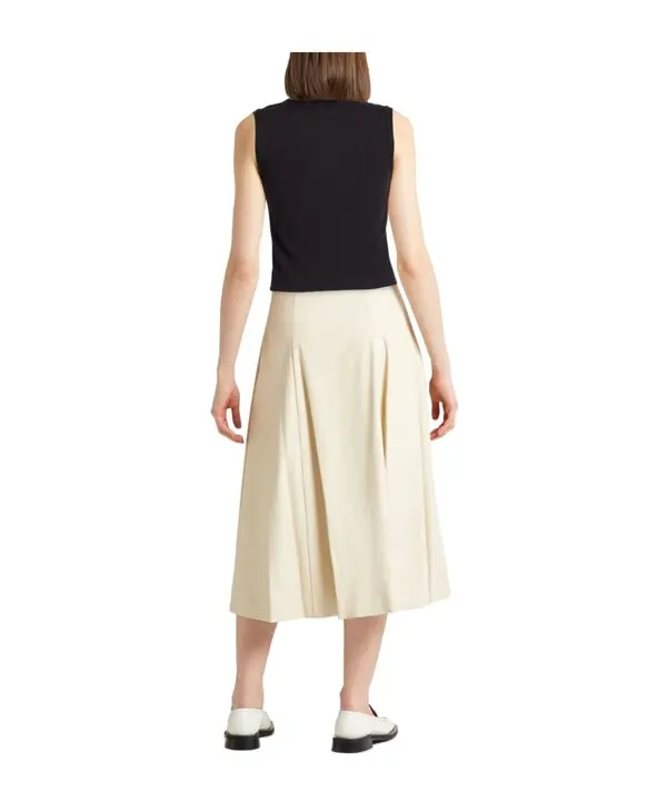 Brunello Cucinelli Ribbed Knit Sleeveless Top With Sparkling Trim